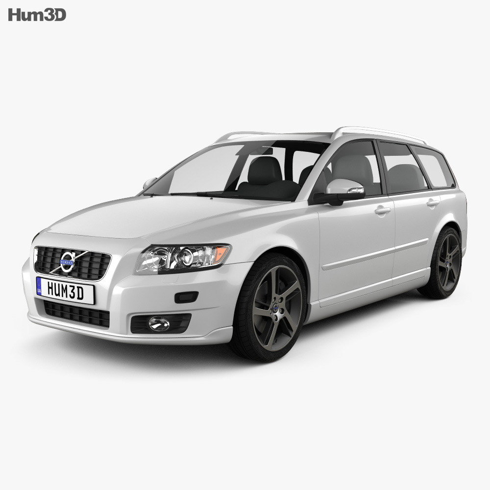 Volvo V50 Classic 2014 3D model - Download Wagon car on 3DModels.org
