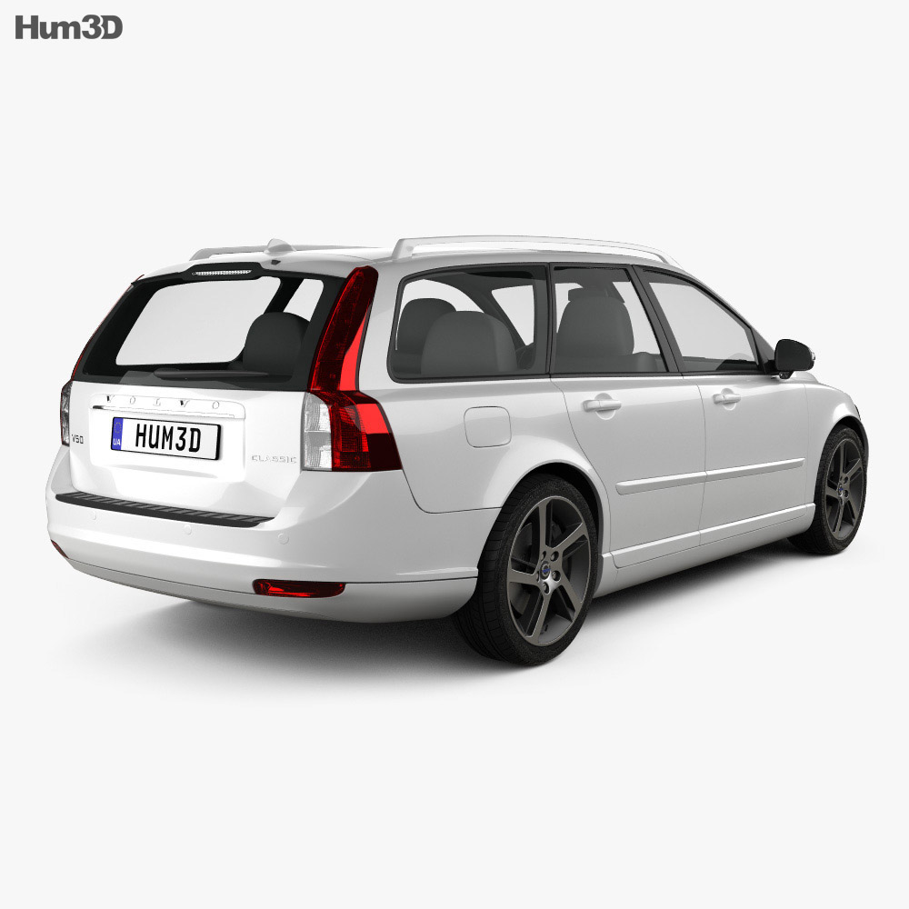 Volvo V50 Classic 2014 3D model - Download Wagon car on 3DModels.org