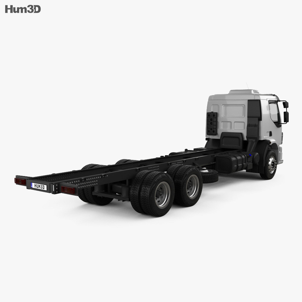 Volvo VM 270 Chassis Truck 3-axle 2017 3D model - Download Truck on ...