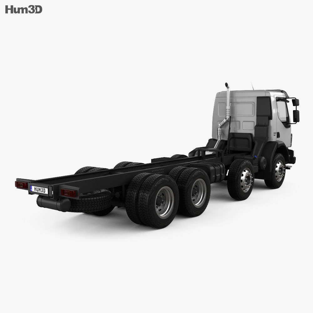 Volvo VM 270 Chassis Truck 4-axle 2017 3D model - Download Truck on ...