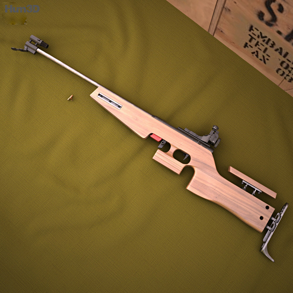 1827F ANSCHUTZ Biathlon rifle 3D model - Download Sports Equipment on ...