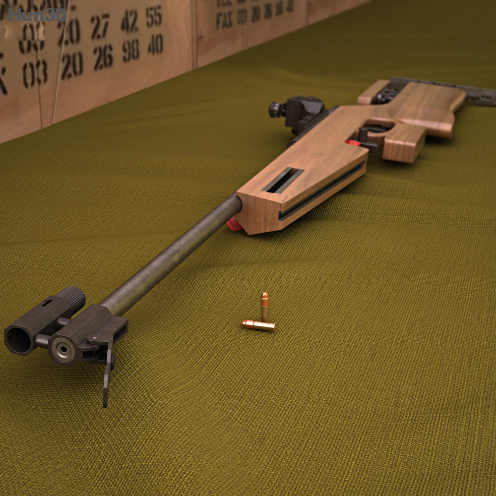1827F ANSCHUTZ Biathlon rifle 3D model - Download Sports Equipment on ...