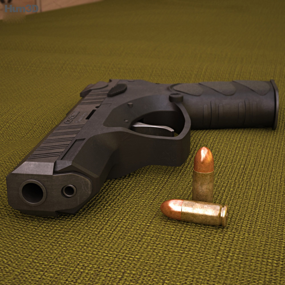 CZ G2000 3D model - Download Pistol on 3DModels.org