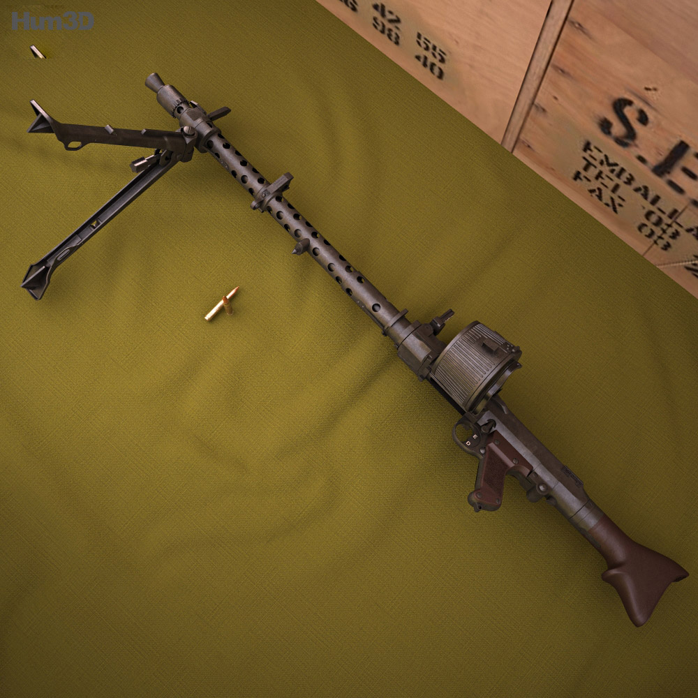 MG 34 3D model - Download Machine Gun on 3DModels.org