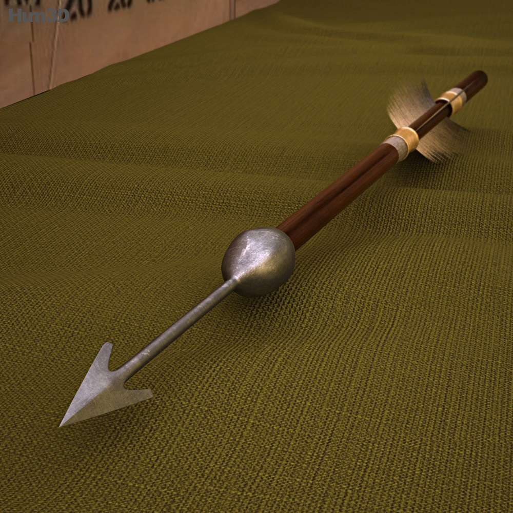 Plumbata Modelo 3D - Descargar Bladed Weapon on 3DModels.org