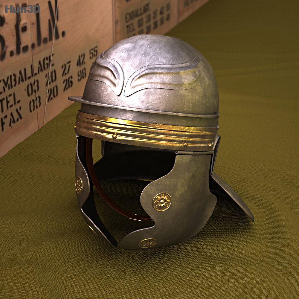 Roman Legionnaire Helmet 3D model - Download Armor on 3DModels.org