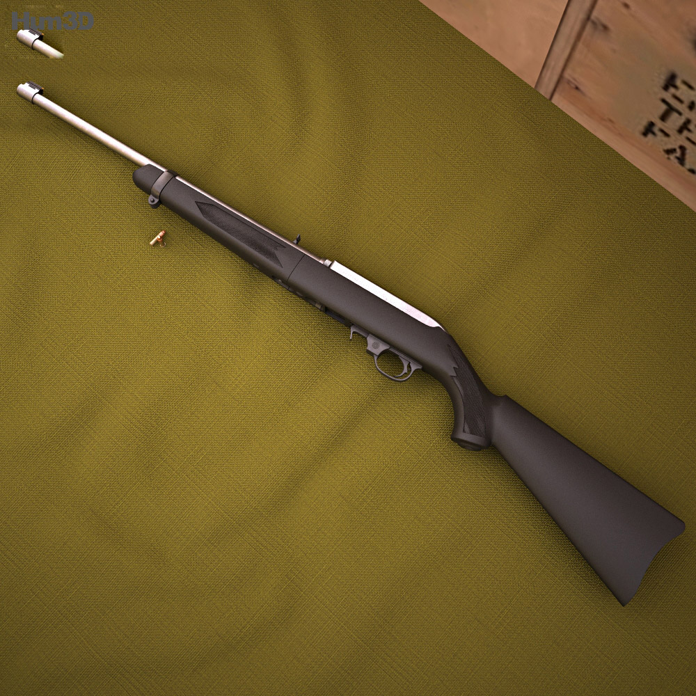 Ruger 10/22 Takedown 3D model - Download Rifle on 3DModels.org