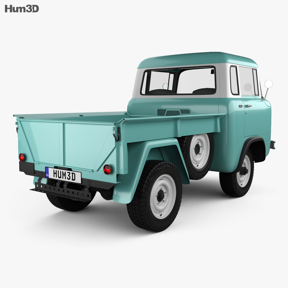 Willys Jeep FC-150 Forward Control 1957 3D model - Download Truck on ...