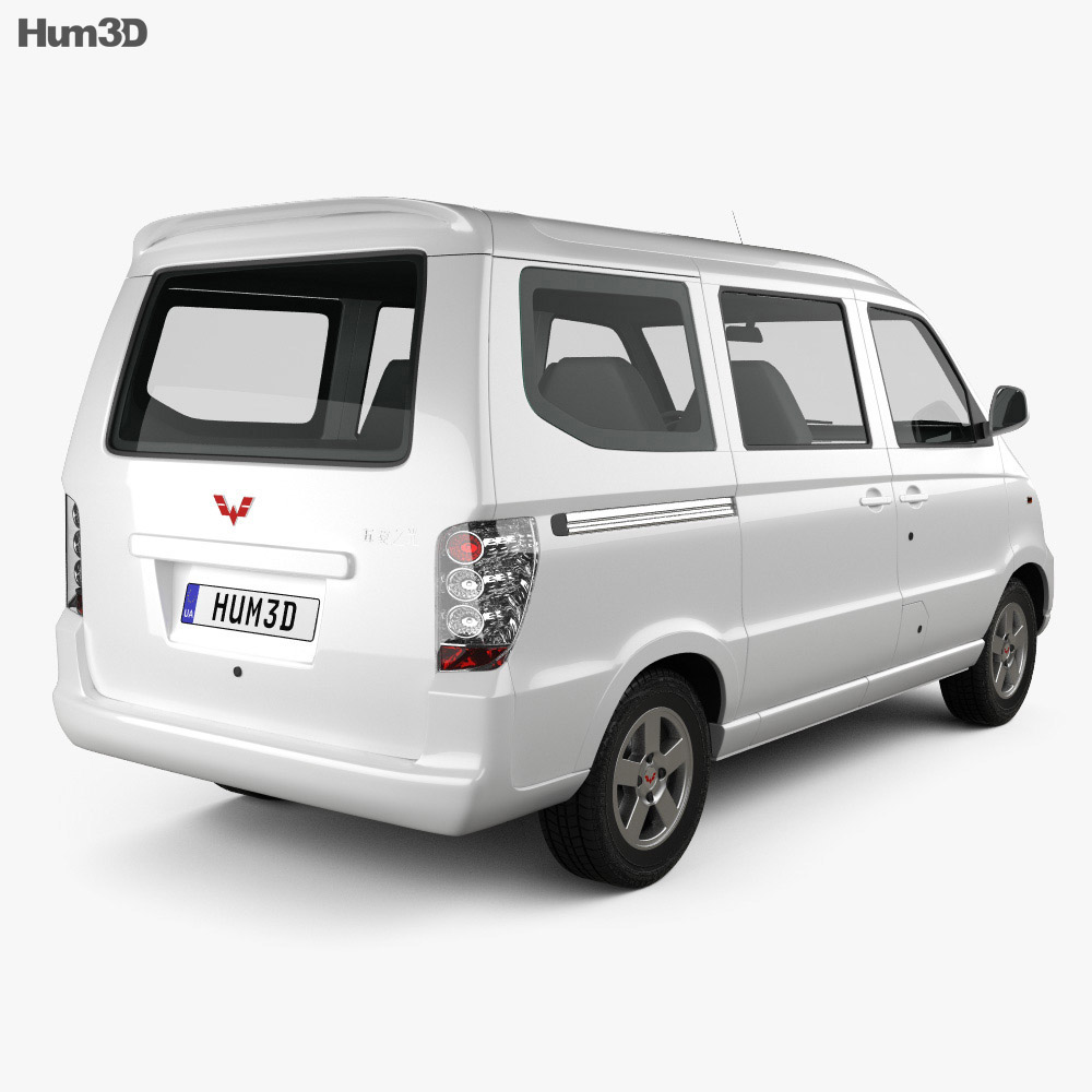 Wuling Sunshine 2014 3D model - Download Van on 3DModels.org