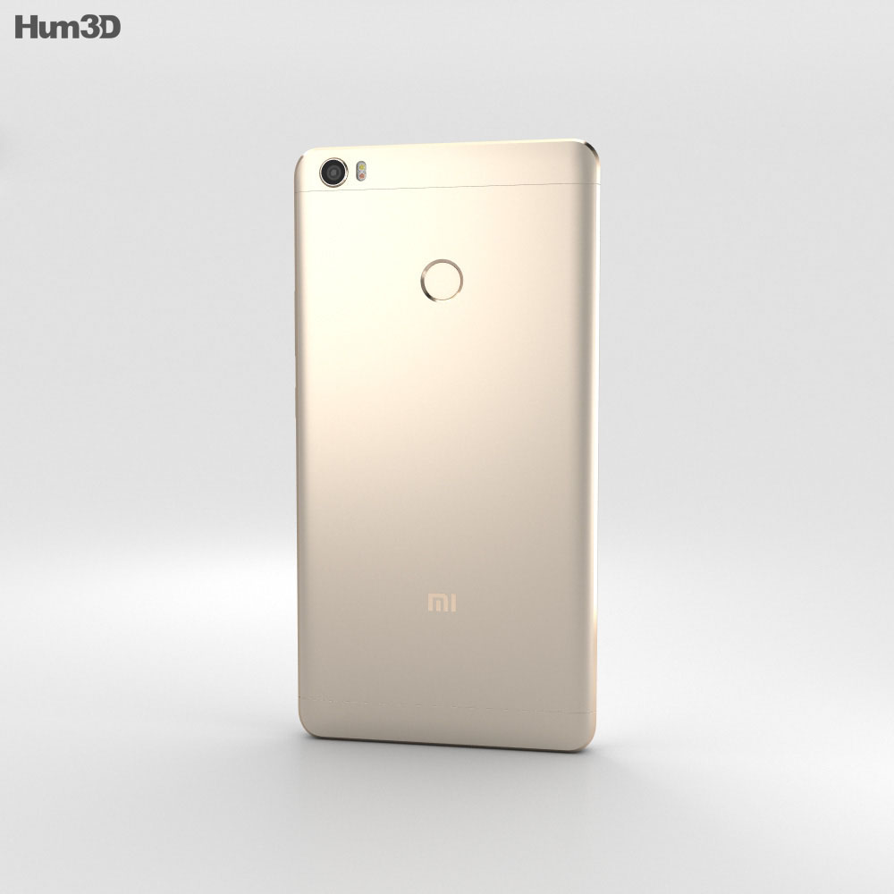 Xiaomi Mi Max Gold 3D model - Download Phones on 3DModels.org