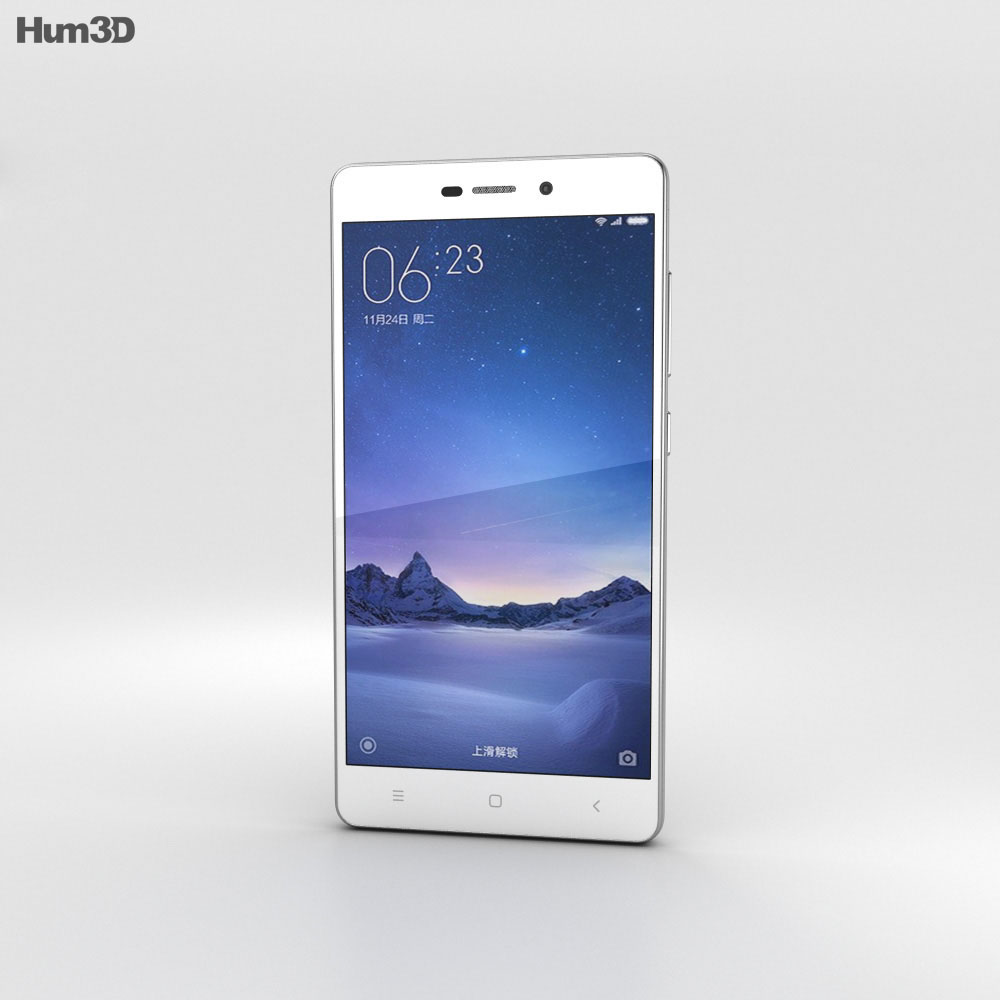 Xiaomi Redmi 3 Silver 3D model - Download Phones on 3DModels.org