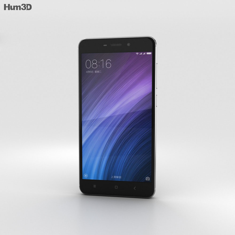 Xiaomi Redmi 4 Dark Gray 3D model - Download Phones on 3DModels.org