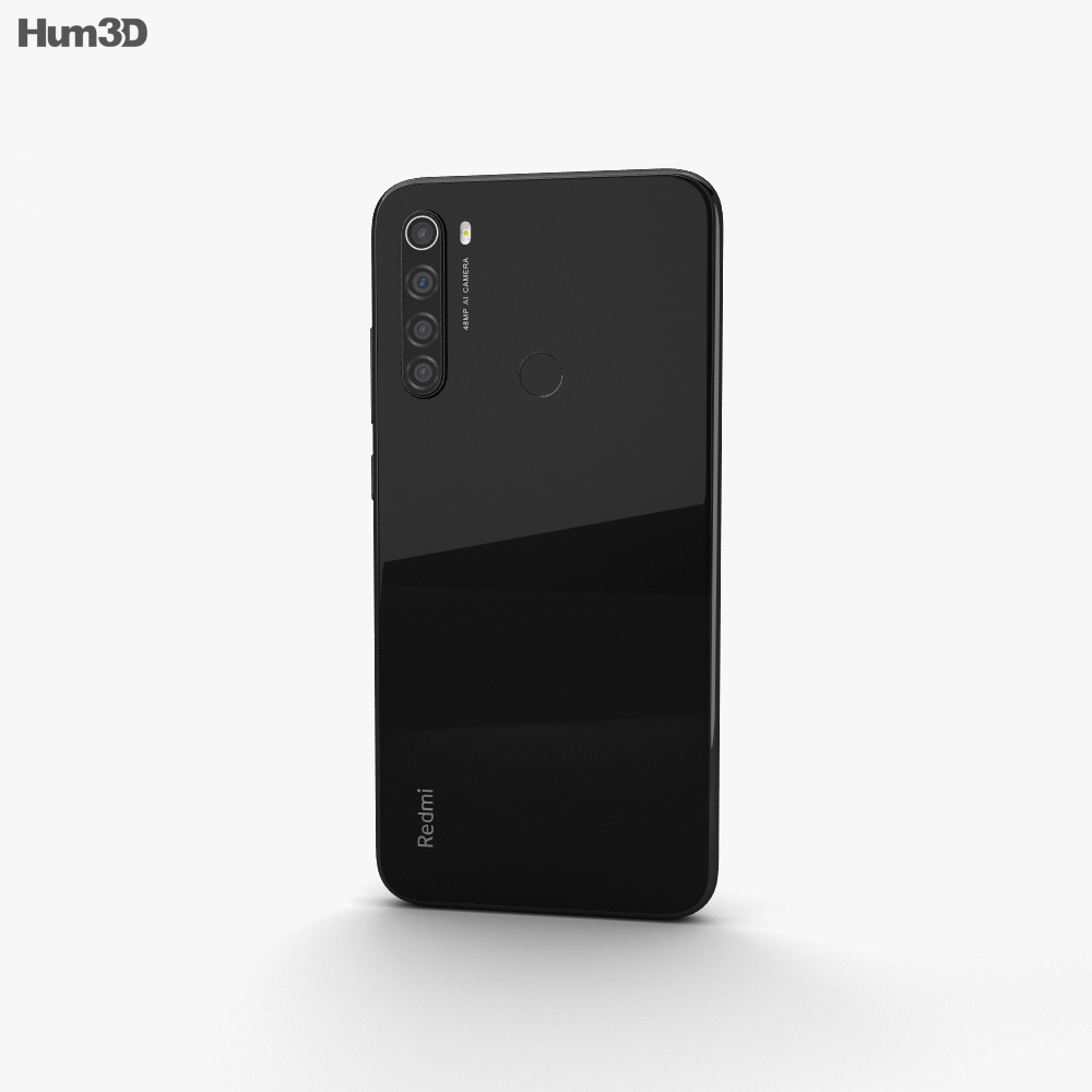 Xiaomi Redmi Note 8 Space Black 3D model - Download Phones on 3DModels.org