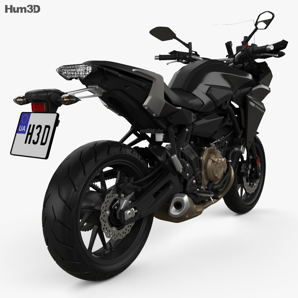 Yamaha MT-07 Tracer 2016 3D model - Download Motorcycle on 3DModels.org