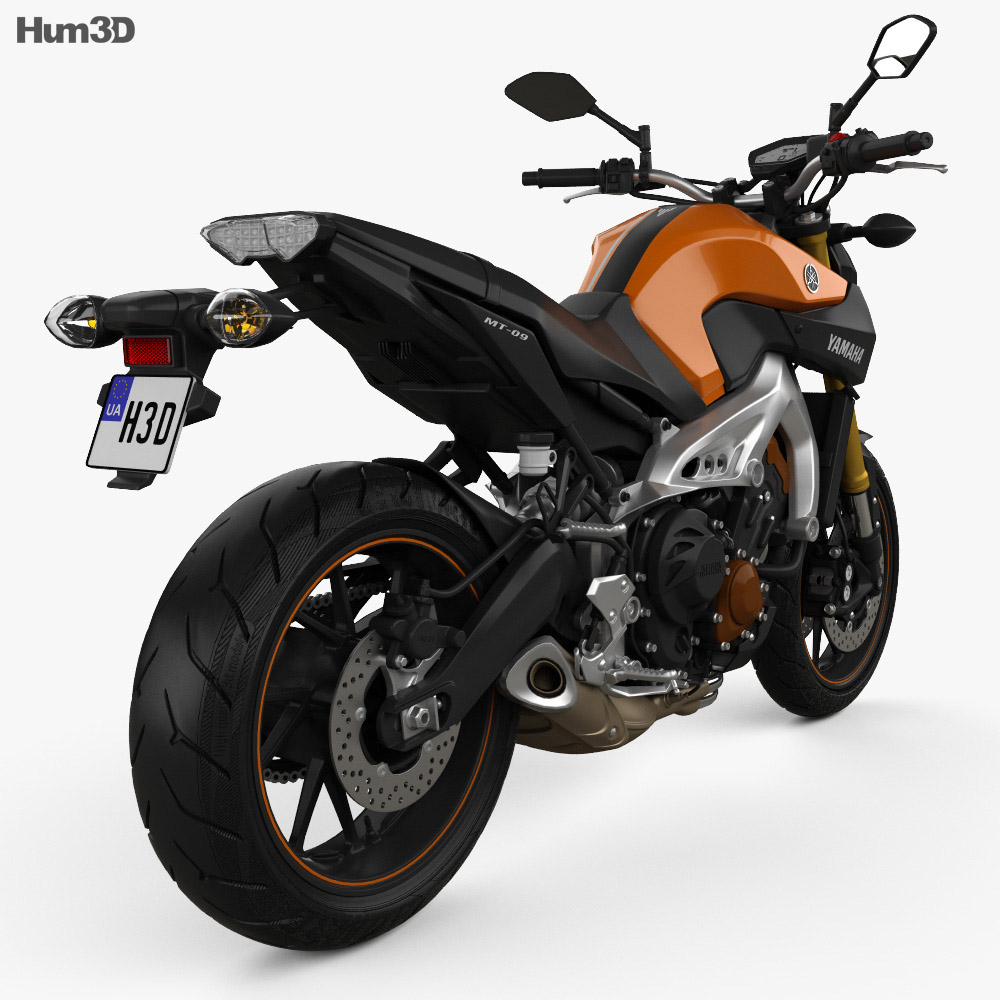 Yamaha MT-09 2014 3D model - Download Motorcycle on 3DModels.org
