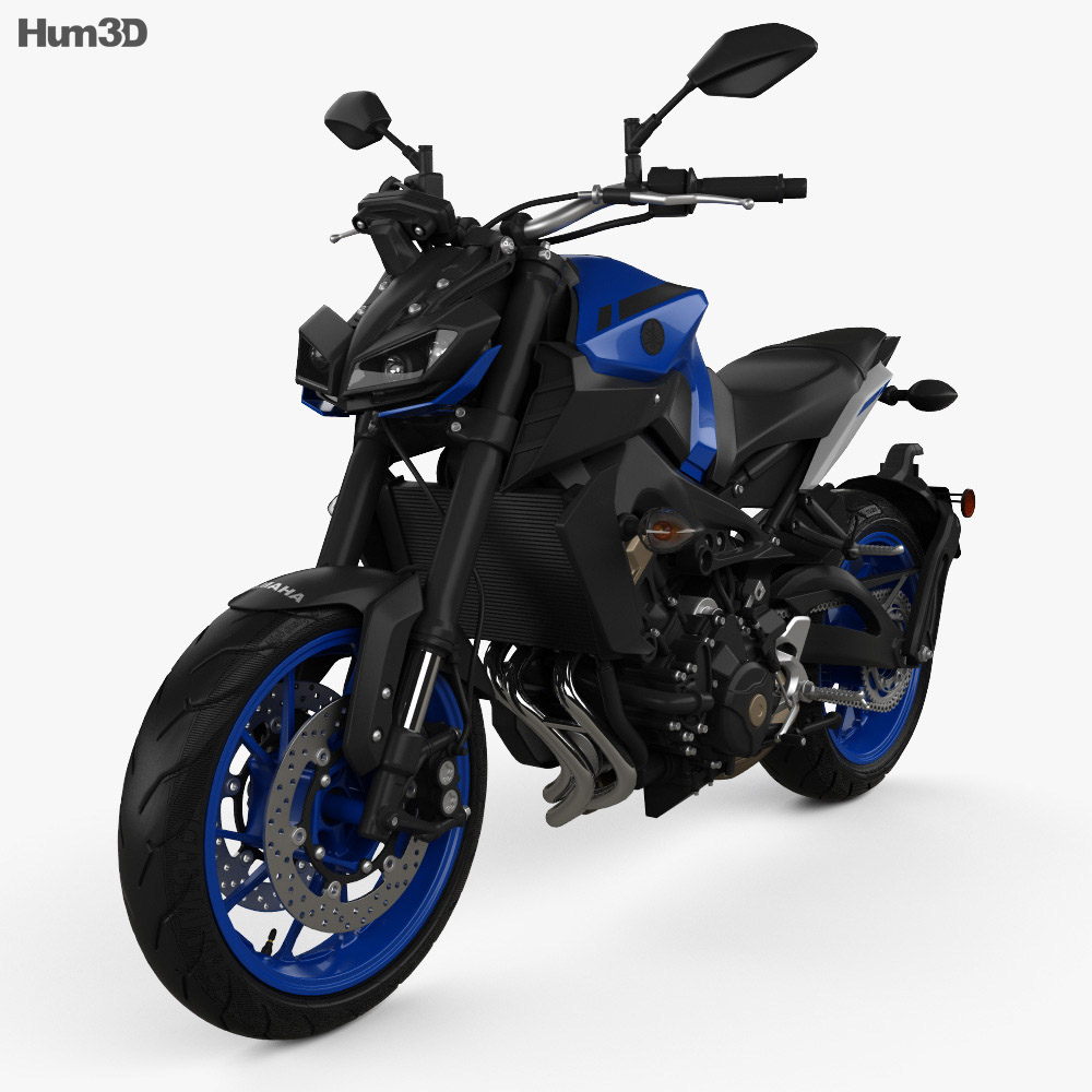 Yamaha MT-09 2017 3D model - Download Motorcycle on 3DModels.org