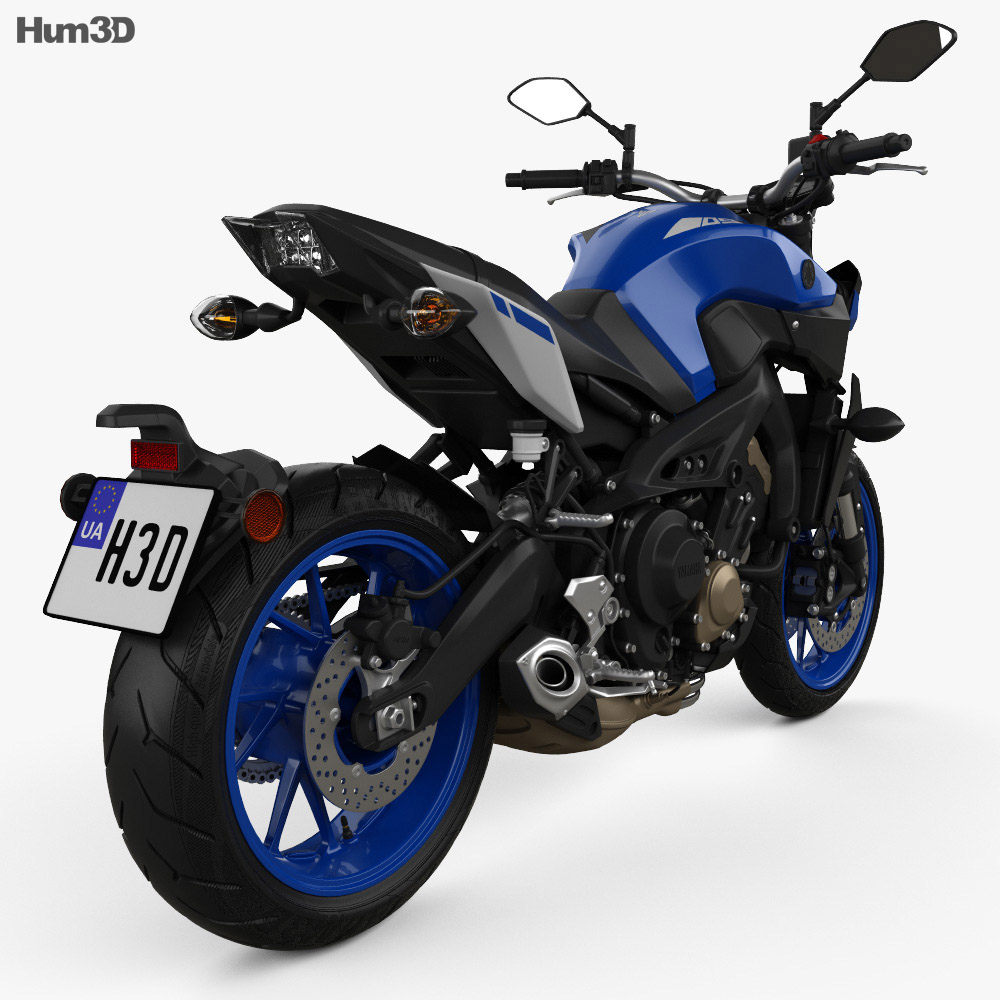 Yamaha MT-09 2017 3D model - Download Motorcycle on 3DModels.org