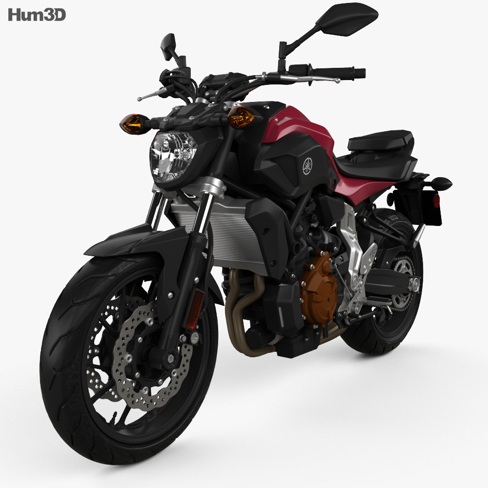 Yamaha MT-07 2015 3D model - Download Motorcycle on 3DModels.org