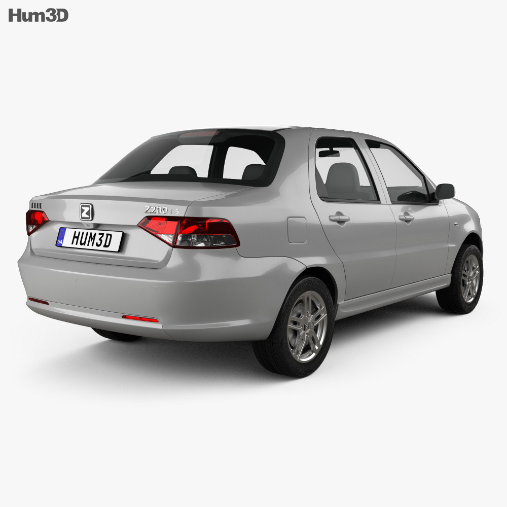 Zotye Z200 2014 3D model - Download Sedan on 3DModels.org