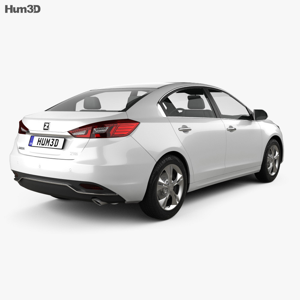 Zotye Z500 Turbo 2020 3D model - Download Sedan on 3DModels.org